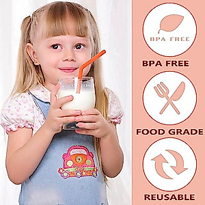 12 Pack Reusable Replacement Straws for Stanley Cup 40 oz Tumbler, Silicone 12 Inch Extra Long Drinking Straw with Cleaning Brush, Flexible Color Bent & Straight Straws for Stanley H2.0 with Handle