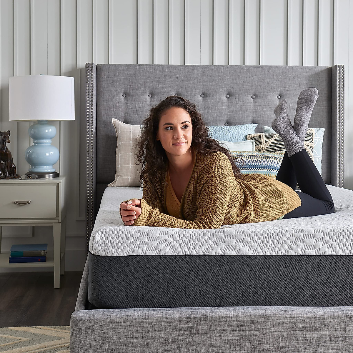 Sealy Essentials 12" Memory Foam Bed in Box, California King, White