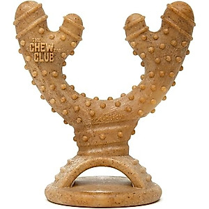 Power Bone Pet Chew Toy for Dogs - Durable, Non Toxic & Pet Safe - Best for Aggressive Chewers, Long Lasting Dental Health, Dog Teeth Cleaning, Dog Life Stages - Antler 5.5''
