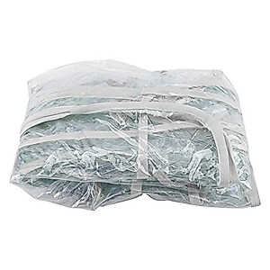 Universal rain Cover for Strollers Transparent Baby Stroller Rain Cover Waterproof Weather Toddler from Rain Wind Snow Dust(Eva Half Open Window)