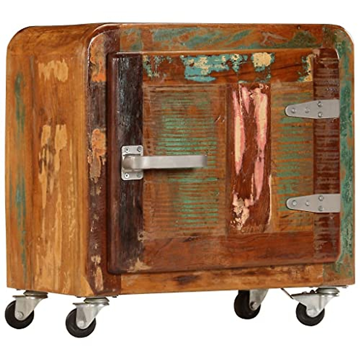 vidaXL Bedside Cabinet TV Cabinets Nightstand Bed Cabinet Box Cabinet Bedside Table Durable Strong Unique 19.7"x11.8"x19.7" Solid Reclaimed Wood