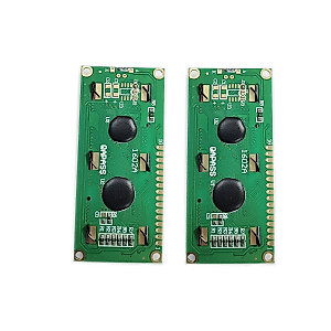 Kiro&Seeu 2pcs HD44780 LCD1602 Screen with Backlight LCD Display Module Board 2 x 16 Characters 1602 5v Compatible with Ar-duino Duemilanove Robot 1602A UNO R3 MEGA2560 Nano Due Raspberry Pi