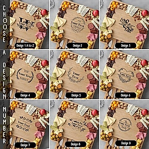 Personalized Charcuterie Board Large Cheese Board and Knife Set, Engagement Gifts, Customized Wedding Gifts for Couples Anniversary Gift Engraved Birthday Gifts for Women House Warming Gifts New Home