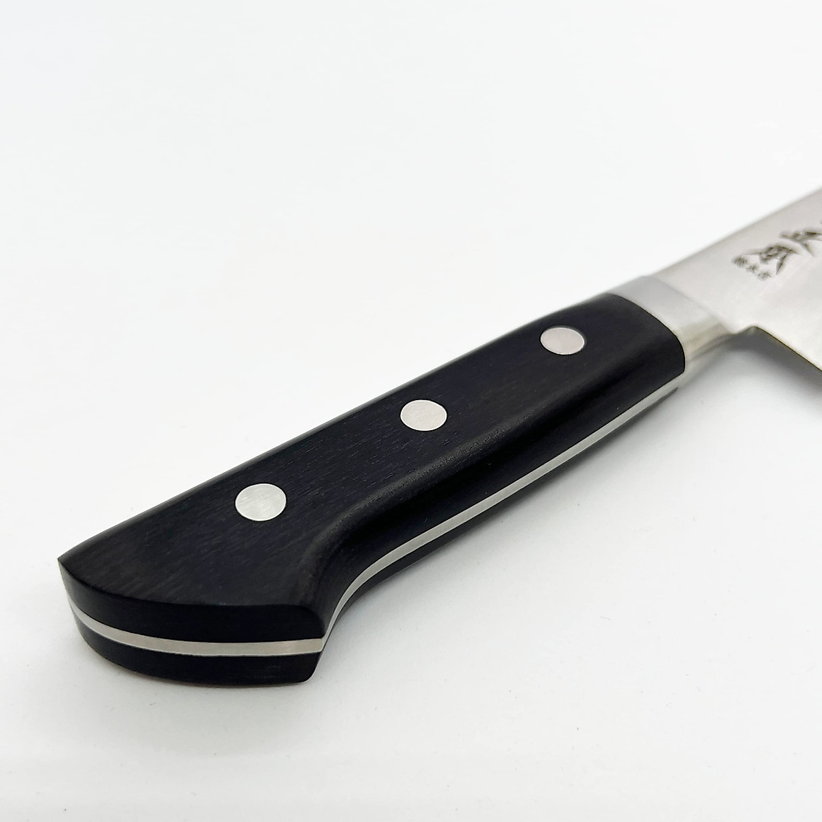 MASAMOTO AT Japanese Honesuki Boning Knife 5.7" (145mm) Made in JAPAN, Kitchen Deboning Knife for Chicken and Meat Cutting, Sharp Japanese Stainless Steel Blade, Full Tang Pakkawood Handle, Black