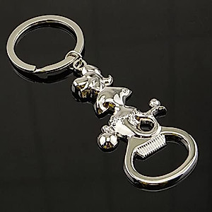 ARFUKA Bottle Opener Keychain Metal Mermaid Pendant Beer Opener Beverage Soda Beer Bartender Bottle Opener Keyring Christmas Birthday Gift for Men and Women