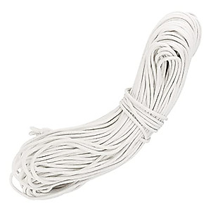 MOUYAT 328 Ft x 1/4 Inch Natural Cotton Rope, White Clothesline Cotton Cord, All Purpose Braided Cotton Cord Utility Rope for Clothes Hanging, Macrame, Plant Hanger, Knitting Crafts