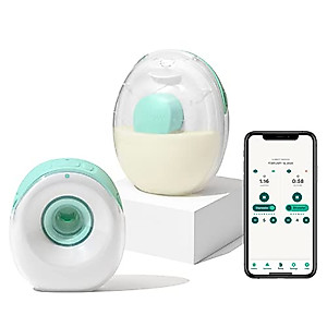 Willow Go Breast Pump | Willow Wearable Double Electric Breast Pump, Hands Free, Cord Free | Discreet and Quiet in Bra Design with app Control | 21mm and 24mm Flange