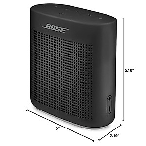 Bose SoundLink Color II Bluetooth Speaker Soft Black (Renewed)