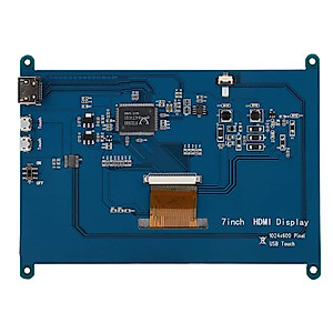 Display Screen for , 7-Inch LCD 1024x600 Ultra Hd Display Screen Capacitive Touch Screen Used As a Computer Monitor, Support for Win7 / Win8 / Win10 System