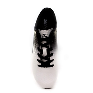 zephz Wide Traxx White/Black Soccer Cleat Adult 13