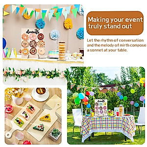 Generic 6 Pack Donut Stand Set Includes 2 Donut Wall 2 Donut Display Stand 2 Donut Board, Doughnut Wall, Decorative Doughnut and Bagel Holder for Birthday, Wedding, Baby Shower, Party, Wood