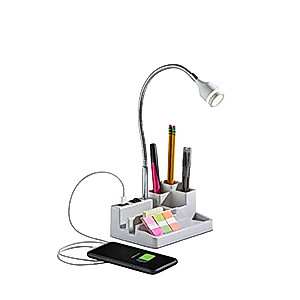 Adesso LED Charging Station Desk Lamp