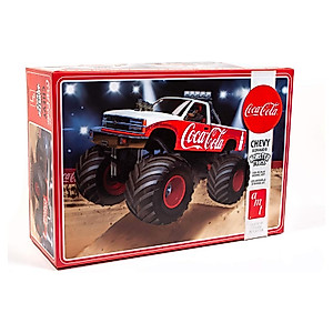 AMT Skill 2 Model Kit Chevrolet Silverado Monster Truck Coca-Cola 1/25 Scale Model