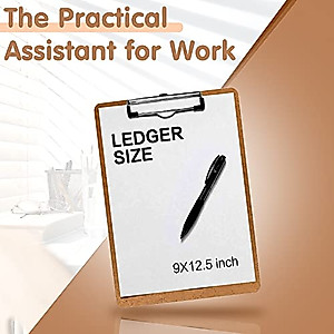 Clipboards, PANDRI 26 Pack Hardboard Office Clipboards, Low Profile Clip, Standard A4 Letter Size, Classroom Supplies, ECO Friendly