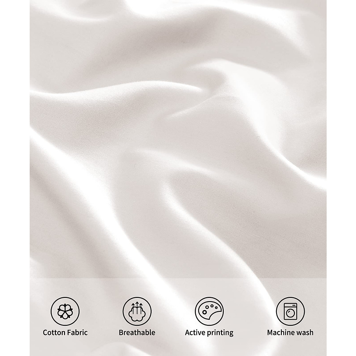 Warmstar Cotton Pillow Cases Standard Size Set of 2, 600 Thread Count Pillowcases 20x26 Inches, Soft Long Staple Cotton Pillowcases Breathable with Envelope Closure,White