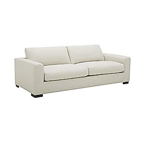 Stone & Beam Amazon Brand Stone Beam Westview Extra Deep Down Filled Couch W, 89" Sofa, Cream
