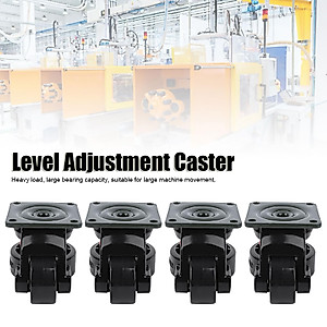 Leveling Casters,4pcs Retractable Casters 551.2lb Gd‑60fheavy Duty Leveling Feet Workbench Casters Heavy Duty Industrial Roller Wheel Leveling Caster Wheels