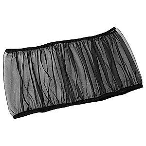 UEETEK Bird Cage Skirt Mesh Bird Seed Catcher Net Cage Cover Size S (Black)