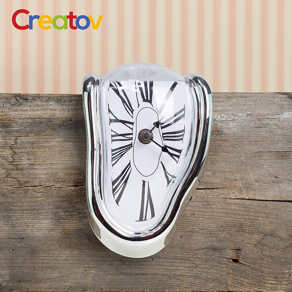 Creatov Decorative Dali Watch Melting Clock - Surrealistic Table Shelf Desk Fashion Melted Clock Salvador Dali Inspired Funny Home Decor Office Best Birthday Gift Idea