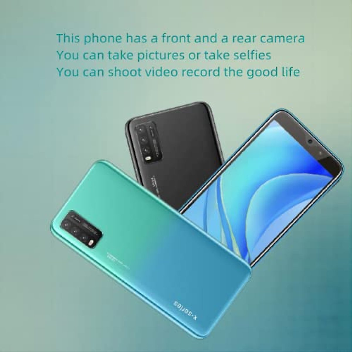zsddzzy Smartphone，N25 Unlocked Cell Phone，Dual SIM Card，5.72-inch Screen，1GB RAM ，8GB ROM，Front and Rear Cameras，Supports The SIM Card 3GWCDMA：850/2100MHZ(Black