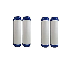 4-Pack Replacement for Compatible with U25 Granular Activated Carbon Filter - Universal 10-inch Cartridge Compatible with Water Filter Unit - Model U25