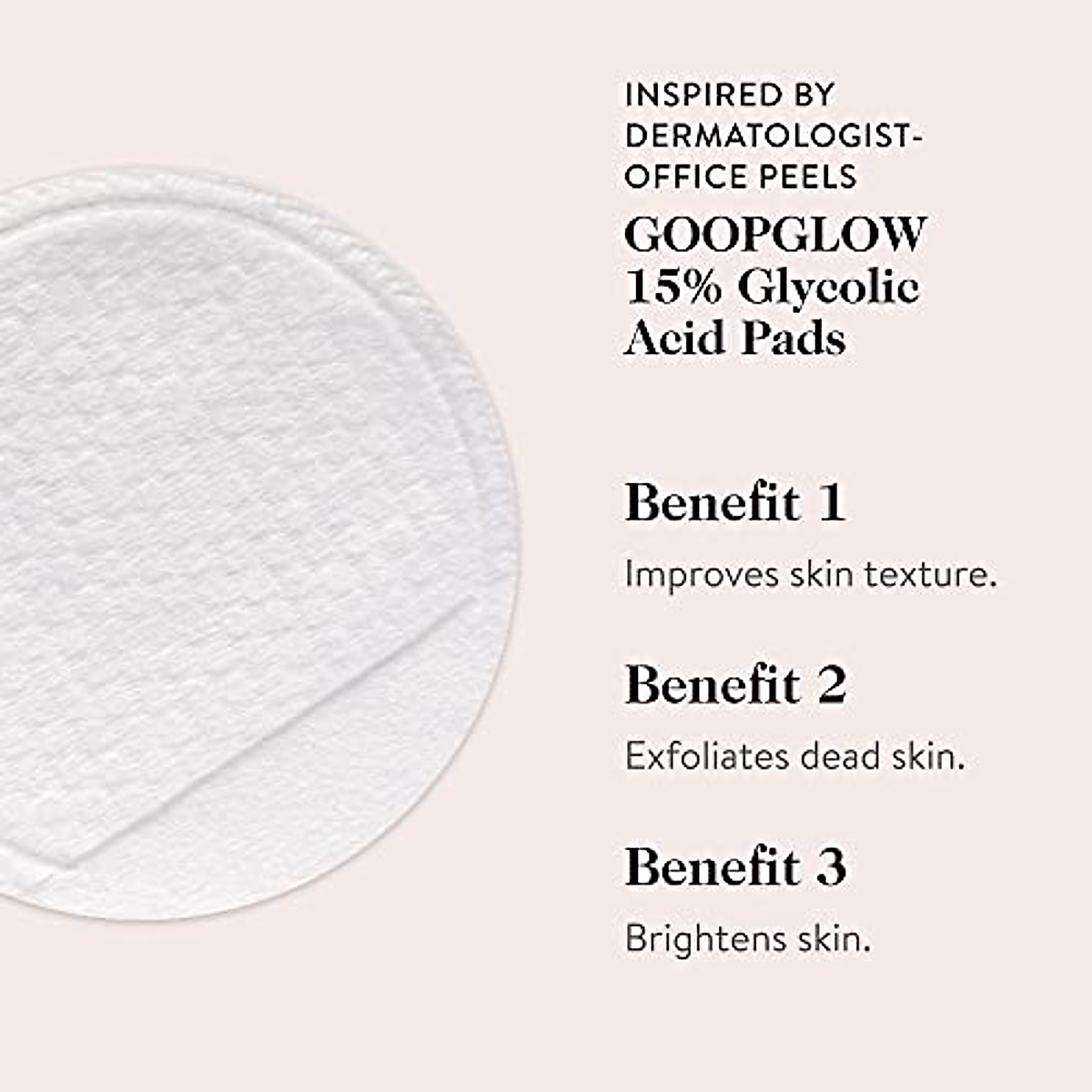 goop 15% Glycolic Acid Overnight Peel | Retexturizes, & Brightens Skin | Inspired by Professional Chemical Peels | 4 pack | Paraben and Silicone Free