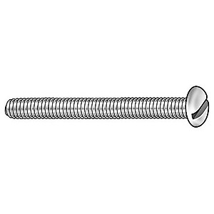 M3.5-0.6 x 10 mm. Pan Head Slotted Machine Screw, 100 pk.