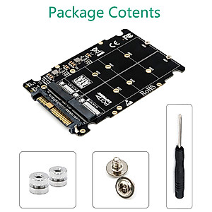 Timack M.2 NVME SSD(Key M) Key B SSD to U.2 SFF-8639 Adapter