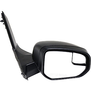 Kool Vue Passenger Side Non-Electric Mirror for Ford Transit Connect 2014-2022 With Spotter Glass Textured