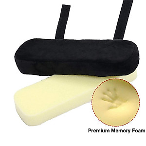 Ellylian 1Pcs Thick Chair Armrest Pads - Desk Chair Arm Pads - Office Chair Arm Pads Cushion - Arm Rest Pillow - Armrest Pads For Office Chair - Gaming Chair Arm Pads
