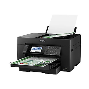 Epson WorkForce Pro WF-7820 Wireless All-in-One Wide-format Printer with Auto 2-sided Print up to 13" x 19", Copy, Scan and Fax, 50-page ADF, 250-sheet Paper Capacity, 4.3" screen, Works with Alexa