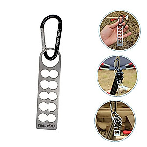 Outanaya Canopies Accessory Bike Attachment Pegs Camping Container Stake Garden Daily Peg Outdoor Spikes Stakes Holder Practical Spike with Hiking Tool Convenient for Steel Nail Camping Storage Tools