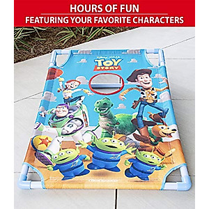 Disney Pixar Bean Bag Toss Game Set by GoSports Includes 8 Bean Bags with Portable Carrying Case - Frozen, Cars, Finding Nemo, Toy Story