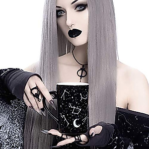 Rogue + Wolf Halloween Mug Witch Voyager Tall Coffee Ghost Mug Decor Spooky Gifts Cool Mugs for Women & Men Goth Tea Creepy Kawaii Wiccan Hocus Pocus Astrology Witchcraft Supplies - 12.8 oz / 380ml