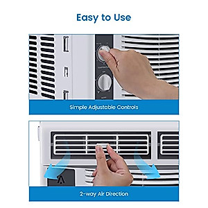 ACONEE 5000 BTU Window Air Conditioner, Window AC Unit with Easy-to-Use Mechanical Controls and Reusable Filter, Efficient Cooling for Smaller Areas, Cools 150 Sq.ft, 110-115V