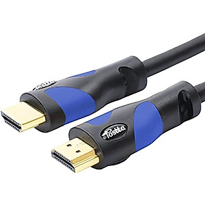 Postta HDMI Cable 50 Feet HDMI 2.0V Cable with 2 Piece Cable Ties+2 Piece HDMI Adapters Support 4K 2160P,1080P,3D,Audio Return and Ethernet