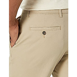 Amazon Essentials Men's Skinny-Fit Casual Stretch Chino Pant, Khaki Brown, 28W x 30L