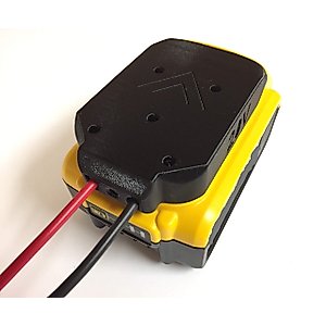Terrafirma Technology 10AWG Battery Adapter for DeWALT or Hercules 20V Max 18v Dock Power Connector Robotics black