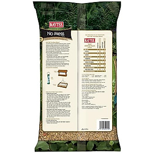 Kaytee Wild Bird (No Mess or Waste Free) Food Seed Blend for Blue Jays, Woodpeckers, Juncos, Cardinals, Grosbeaks, Sparrows, and Finches, 10 Pound, (Packaging May Vary)