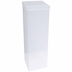 Airtight Cracker Sleeve Storage Containers - Stay Fresh Cracker Keeper, Cookie Holder - Square Plastic Canister for Saltine Crackers, Kitchen Pantry Staples