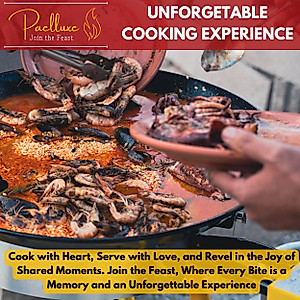 Complete Paella Pan Burner & Stand Set - Double Propane Burners 22 Inch Pan Set - Outdoor Gas Stove - Portable Cooking - Burner Table Top Burners - Camping Grill Backyard