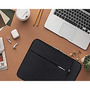 Lacdo 13 inch Laptop Sleeve Case for 13 inch New MacBook Air M2 A2681 M1 A2337 A2179 A1932 | 13 inch New MacBook Pro M2 M1 A2338 A2251 A2289 A2159 A1989 | 12.9" iPad Pro 6th 5th 4rd Computer Bag,Black