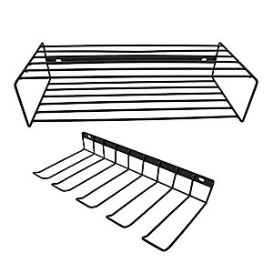 Power Tool Organizer Floating Tool Shelf Holder Wall Mounting Alloy Steel Storage Rack 110lb Load Capacity for Garage Organization Father's Day Gifts