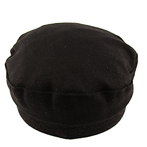 Epoch hats Men's Greek Fisherman Sailor Fiddler Winter Wool Driver Hat Flat Cap (L/XL, Black)