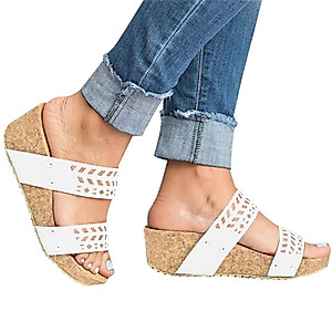 Womens Boots Ankle, Wedges Heels for Women Diamond Sandals for Home Sneakers Size 11 Shoes Wide Width Slippers Sport Hiking Shoes Women Waterproof White