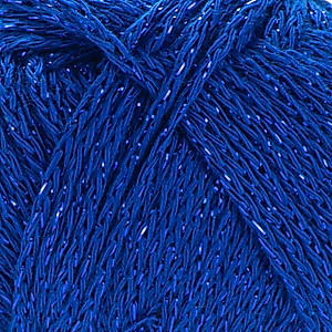 1 Skein YarnArt Elegance Sparkly Yarn, Cotton Metallic, 50 g (1.76 oz), 130 m (142 yd), Yarn Weight 2 : Fine-Sport, Sax Blue - 106