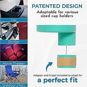 My Travel Tray - Made in USA - A Cup Holder Travel Tray for Car Seats, Enjoyed by Toddlers, Kids and Adults! (Teal)