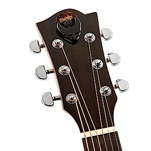 Premium Guitar Picks 24pcs Thin Medium Heavy Gauge Variety Pack with Picks Holder Plastic Picks Box SUNLP Celluloid Guitar Picks for Acoustic Classical Electric Guitar Bass 0.46mm & 0.71mm & 0.96mm