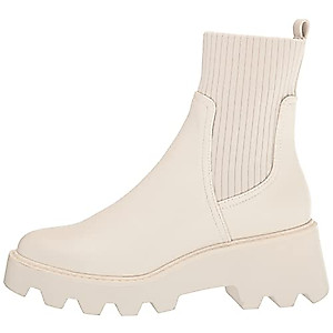 DV Dolce Vita womens Villa Fashion Boot, Ivory, 8.5 US