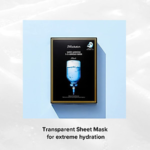 JMsolution Water Luminous S.O.S Ringer Mask Black - Korean Skin care-Rich Hydrated Smooth Moisture -10 sheets for All Skin type
